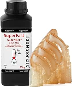 Amazon.co.jp: SuperHDT 3Dプリンター用樹脂, 最高の熱変形温度240℃を持ち, 高温に耐える精密なプロトタイプ作製が可能 韓国製 3DMaterials (500g ...