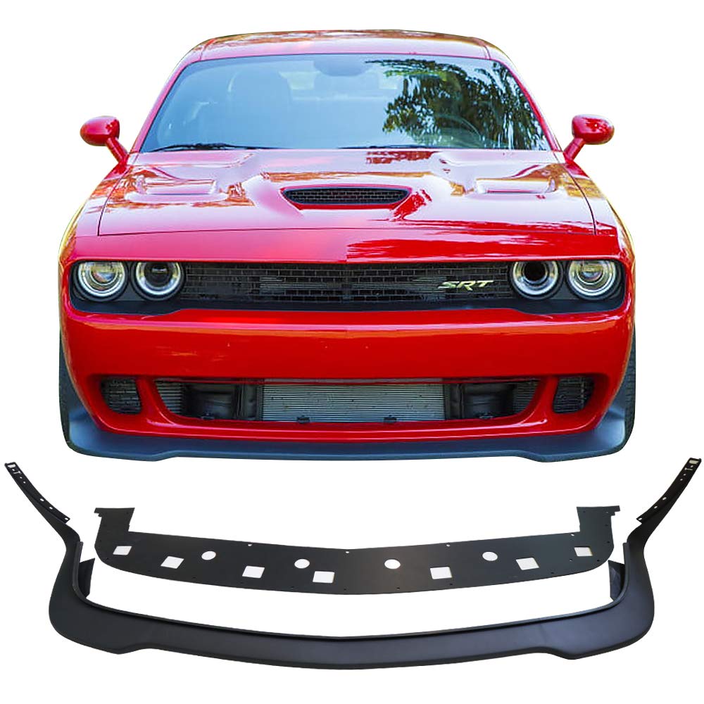 Hellcat Style Full Front Bumper Cover with Lip + Demon Style Fender ...