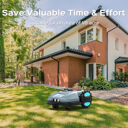 Robotic Lawn Mower, Smart Robot Lawnmower with Obstacle Avoidance ...