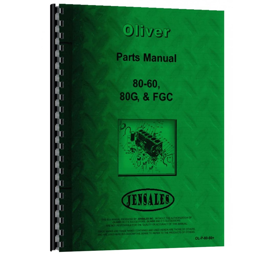 New Oliver Cletrac 80-60 Crawler Parts Manual : Amazon.in: Books