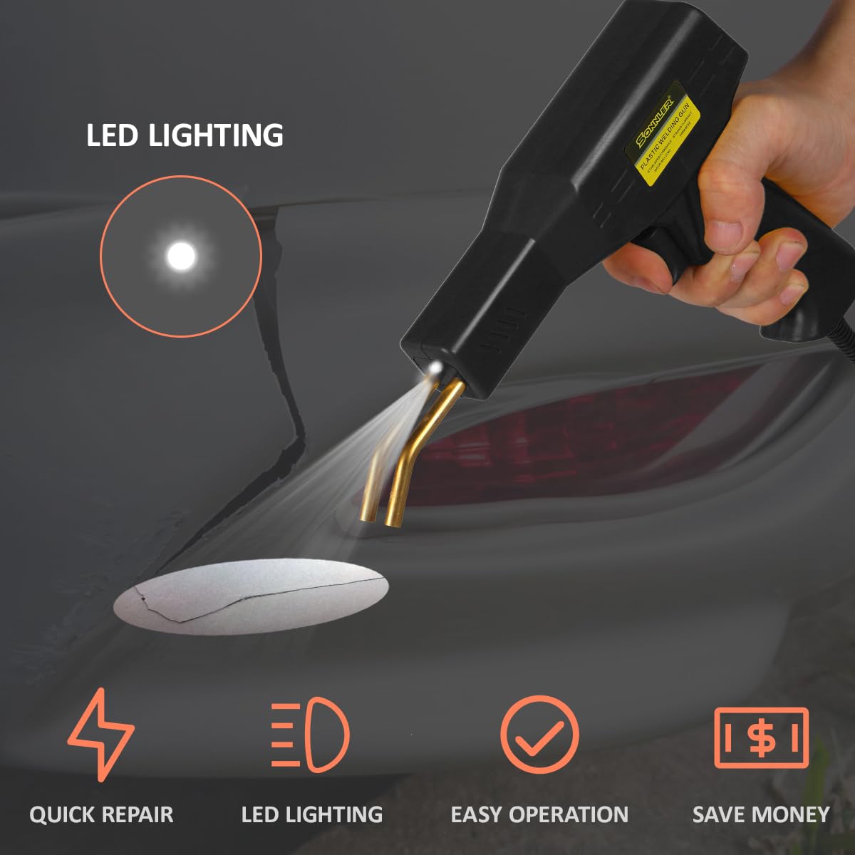 Snapklik.com : 100W Upgraded Plastic Welder Kit,1000PCS Hot Stapler ...