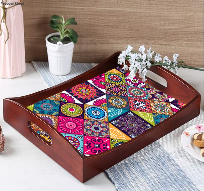 BP Design Solution Mandala Curve Tray Vinyl Printing use for Table Tray ...