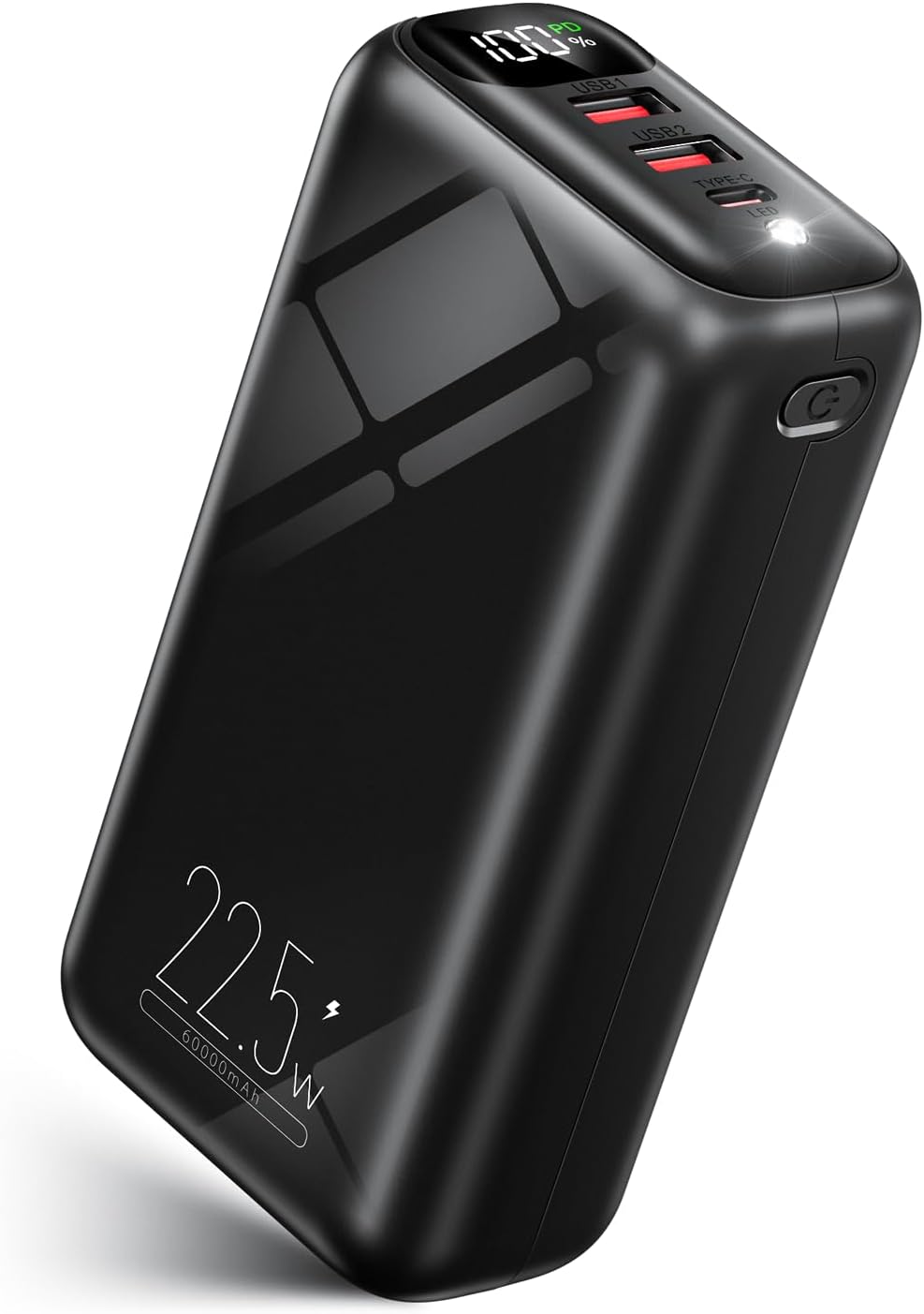 Amazon | モバイルバッテリー 大容量 【60000mAh大容量&3台同時充電&22.5W/PD20W】 急速充電 バッテリー 携帯充電器 USB-Type C入出力ポート LCD残量 ...