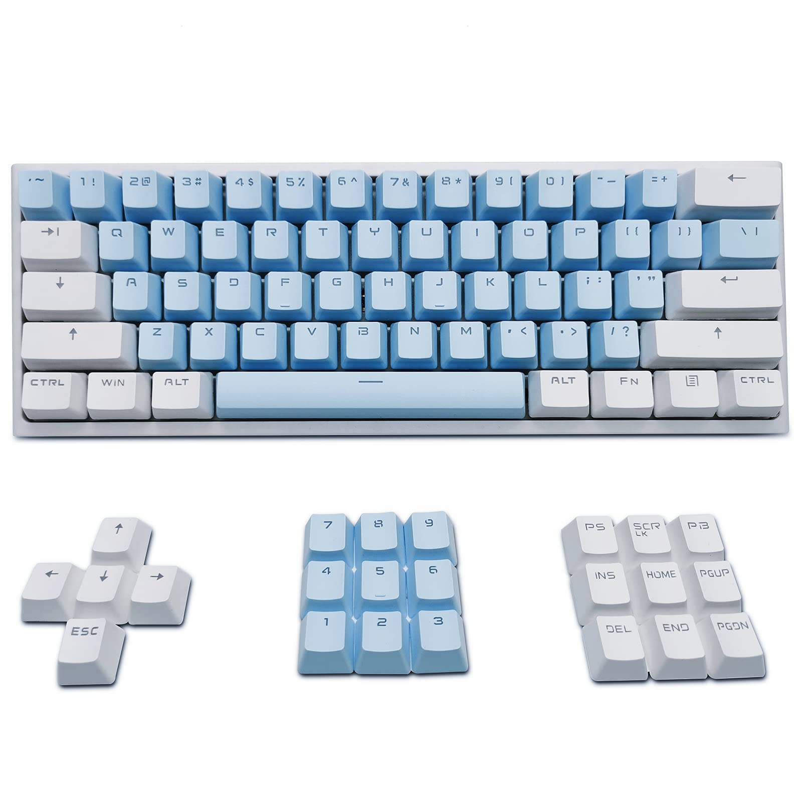 Buy XVX Keycaps 60 Percent - Custom Keycaps, PBT Shine Through Keycap ...