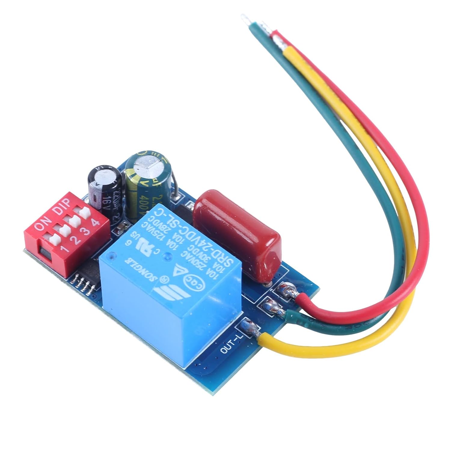 Delay Module, AC 110V 220V Power-ON Delay Relay Module Voltage Output ...