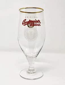 Budweiser Budvar 13oz 2/3 Pint Glass (1 Glass) from GarageBar : Amazon ...