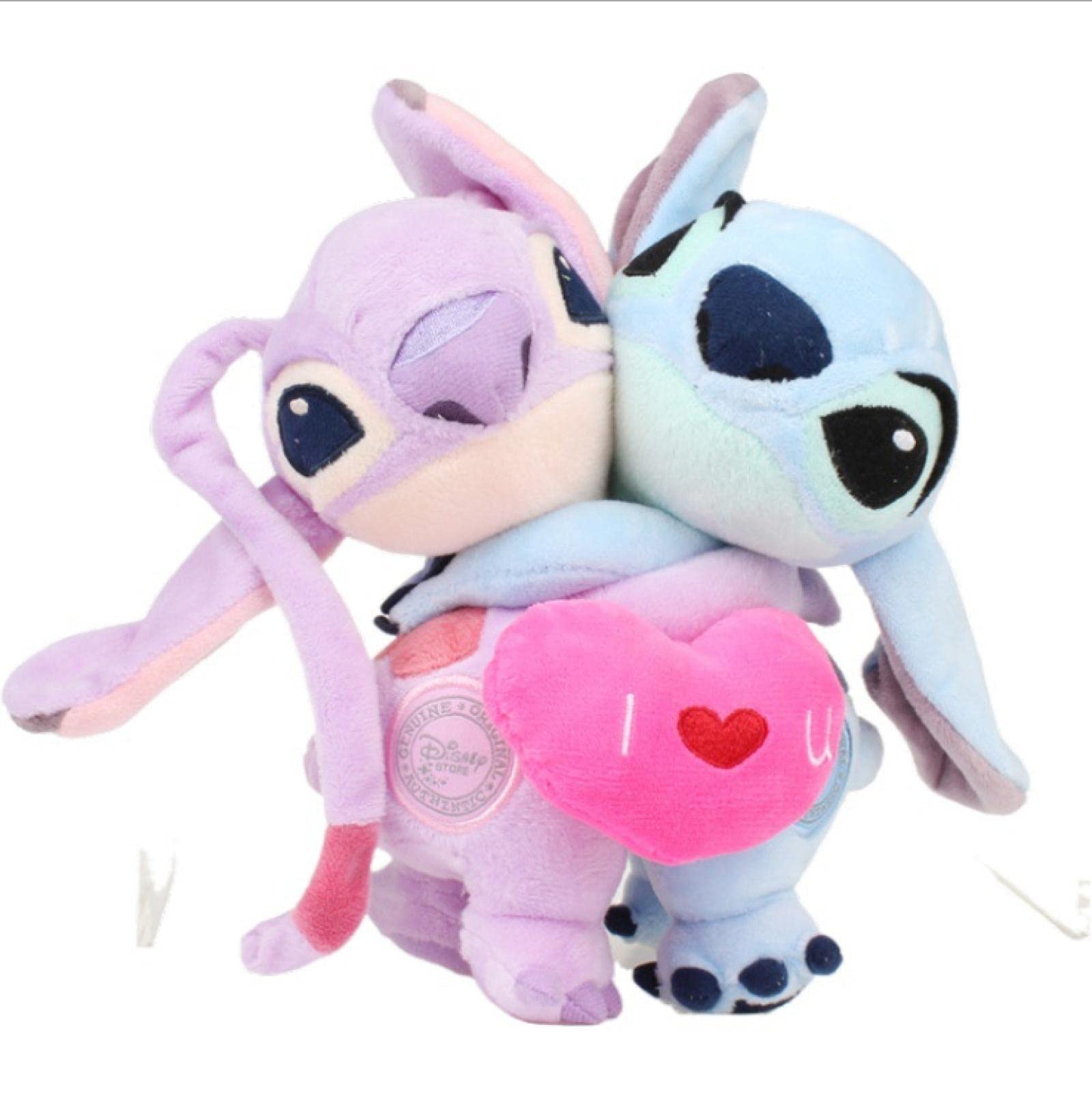 Buy Lilo Plush Toy Cute Love Heart Stitch And Angel Hug Couple Stuffed ...