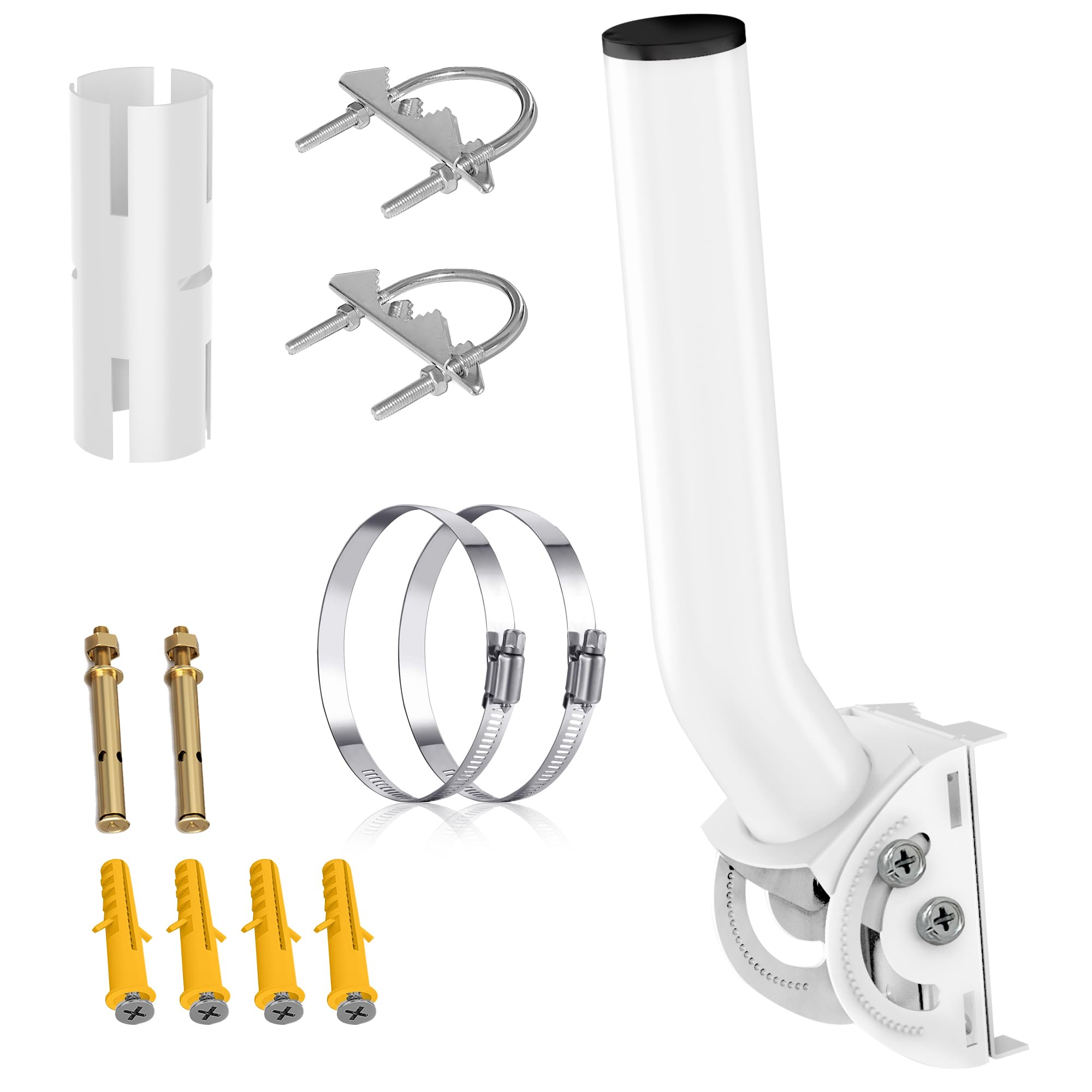 Amazon.com: Universal Antenna Mount with Pipe Adapter, 12" J Pole ...