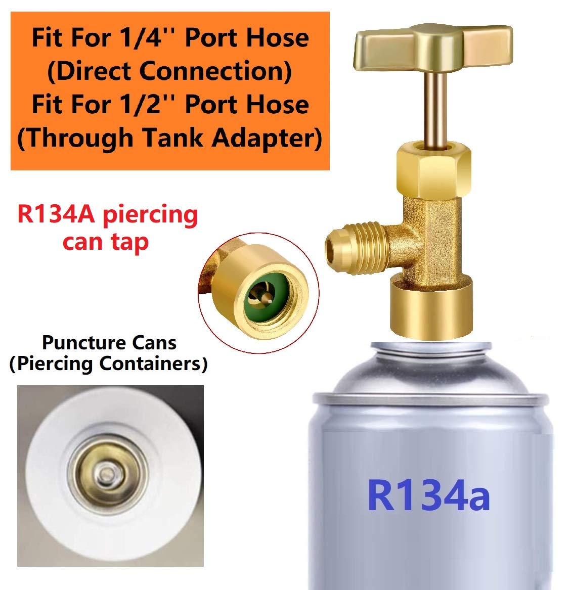 Snapklik.com : Boltigen R134A Can Tap Valve (Piercing Style ...