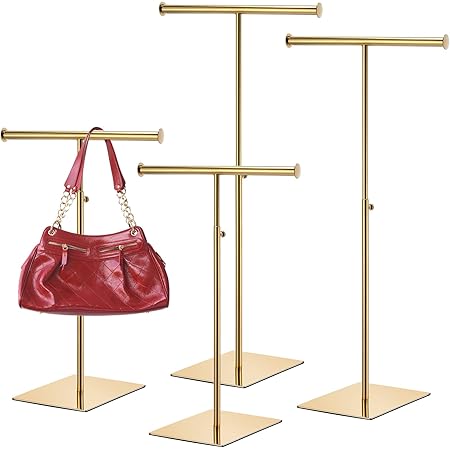 Amazon.com: Leinuosen 4 Pcs Tabletop Purse Display Stand T Shaped ...