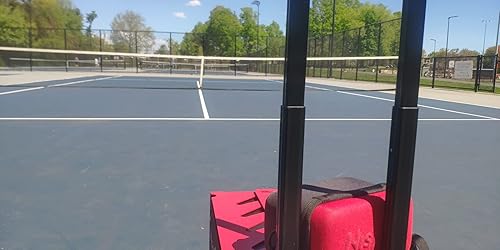 Amazon.com : Nisplay Portable Tennis Ball Machine (26lbs) - Dual Motor ...