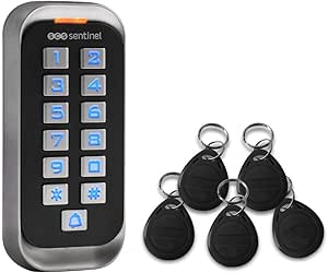 SCS Sentinel – AAA0037 – Teclado de codificación con 5 insignias para Seguridad – Cable hasta ...