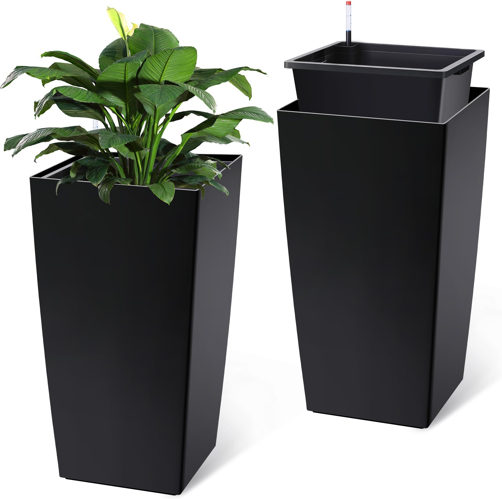 Amazon.com: STMHOM 30 Inch Tall Rectangular Planters Set of 2 Large ...