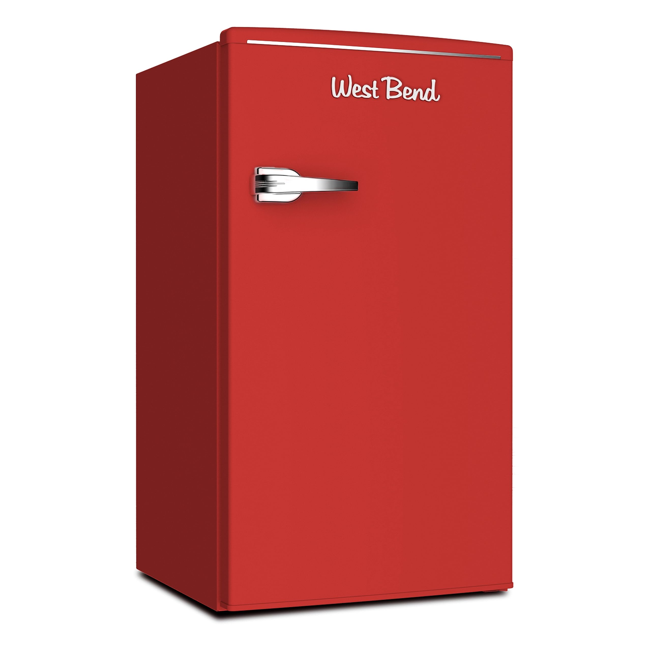 West Bend Retro Mini Fridge for Home Office or Dorm, Manual Defrost and ...