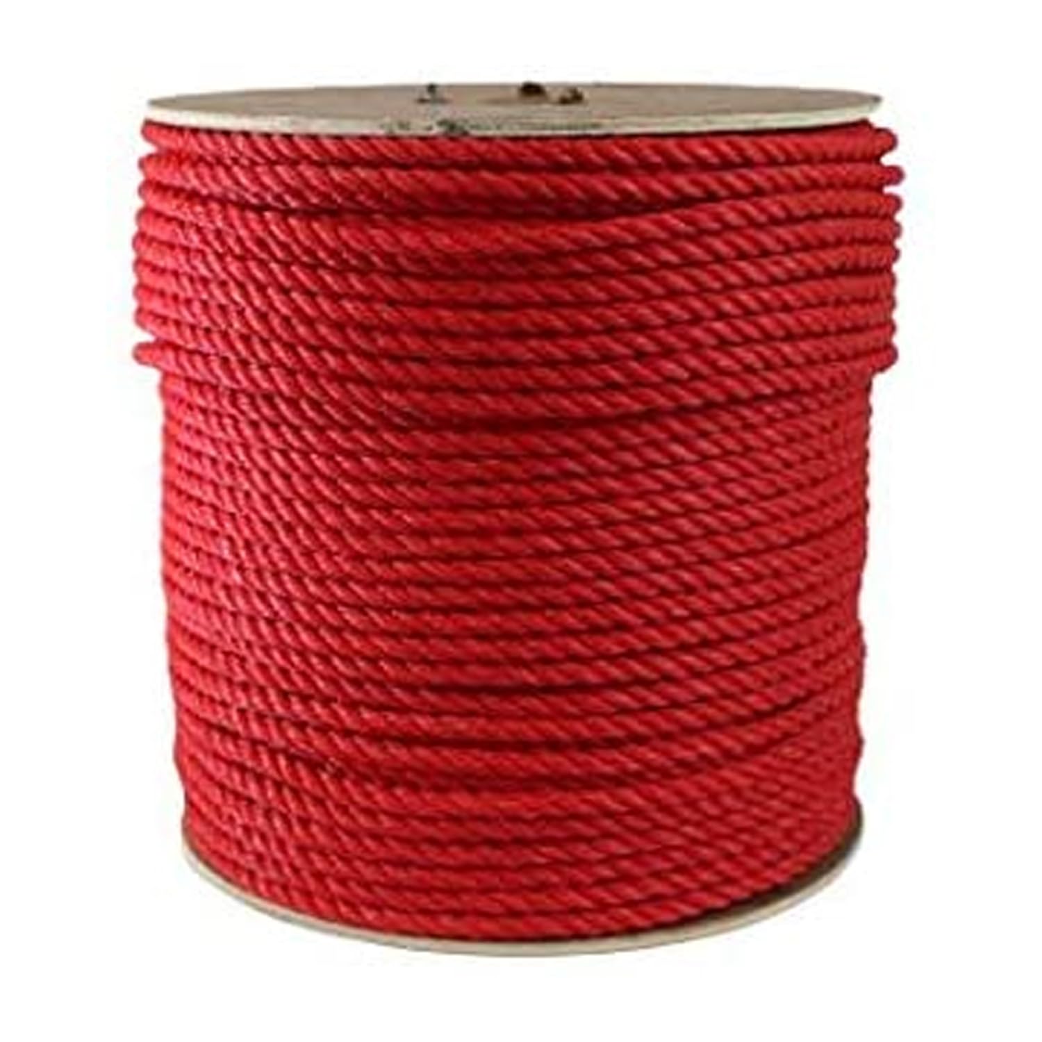 ATERET Twisted 3-Strand Red Polypropylene Rope Monofilament I 1/4" x ...