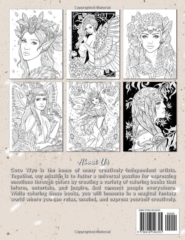 Snapklik.com : Beauties In Fairyland Coloring Book: Coloring Book For Women