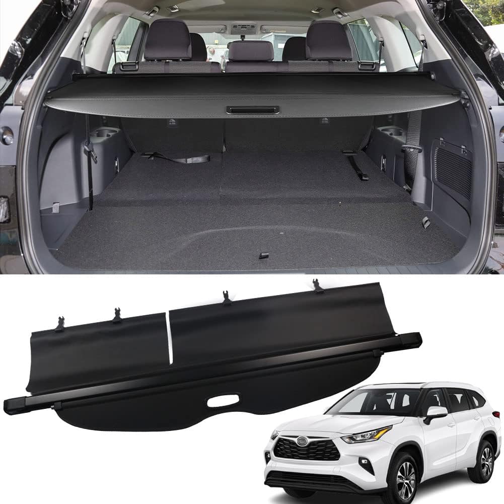 Amazon.com: Marretoo for Toyota Highlander Cargo Cover 2024 2020 2021 ...