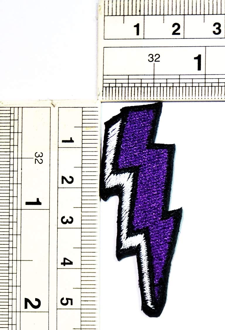 Snapklik.com : Patch Set Of 3 Mini Purple Lightning Patch Lightning ...