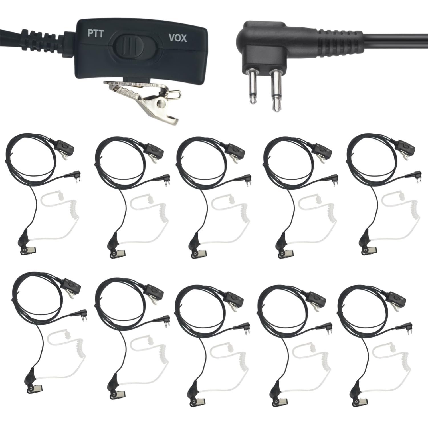 Amazon.com: stdgove Bulk 10Pack CP200 Earpiece M1 Ear Piece Hans Free ...