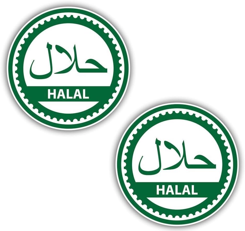 Amazon.com: 2 x Green Halal Vinyl Stickers : Sports & Outdoors