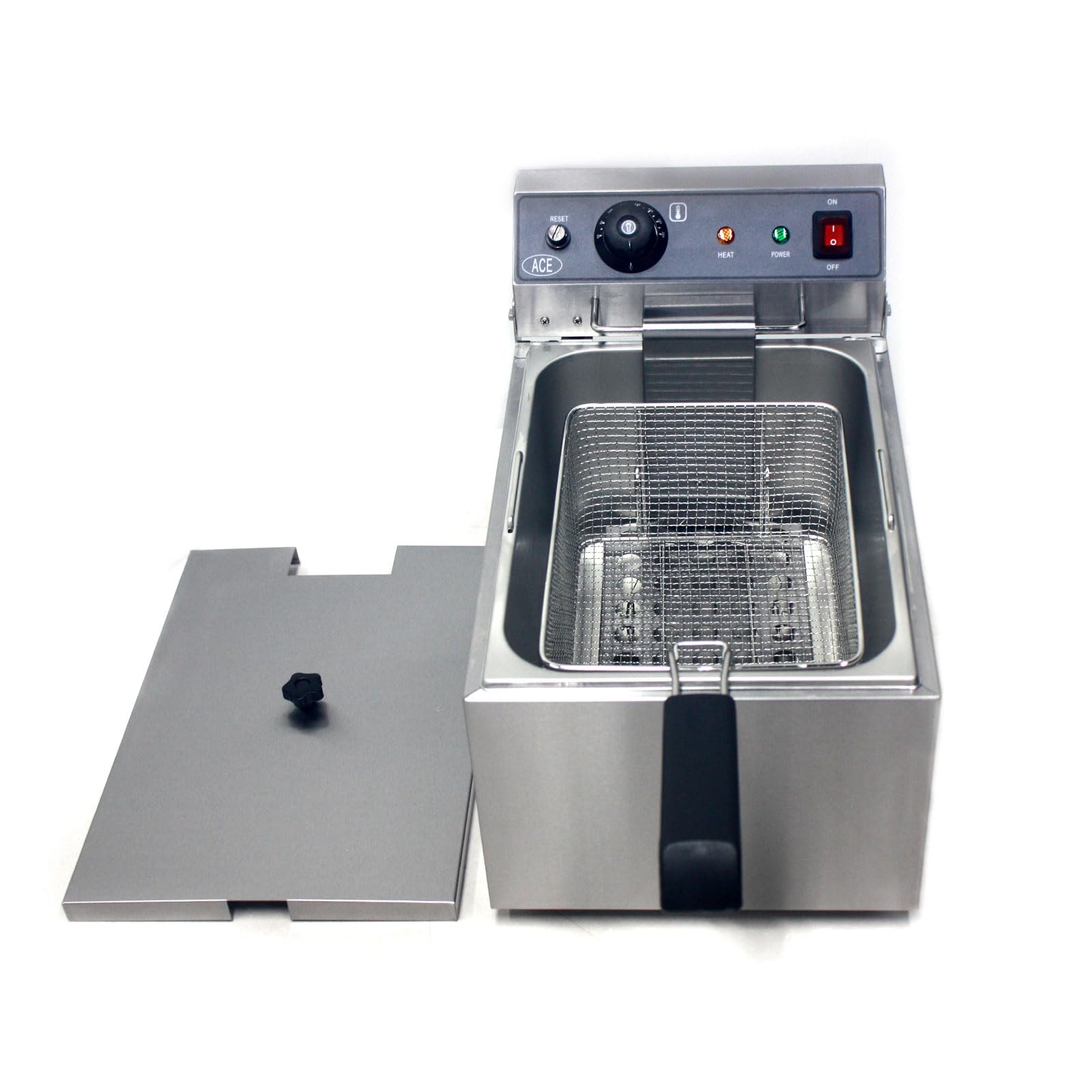 Commercial Deep Fat Fryer, 17L Large Electric Deep Fryer with Chip ...