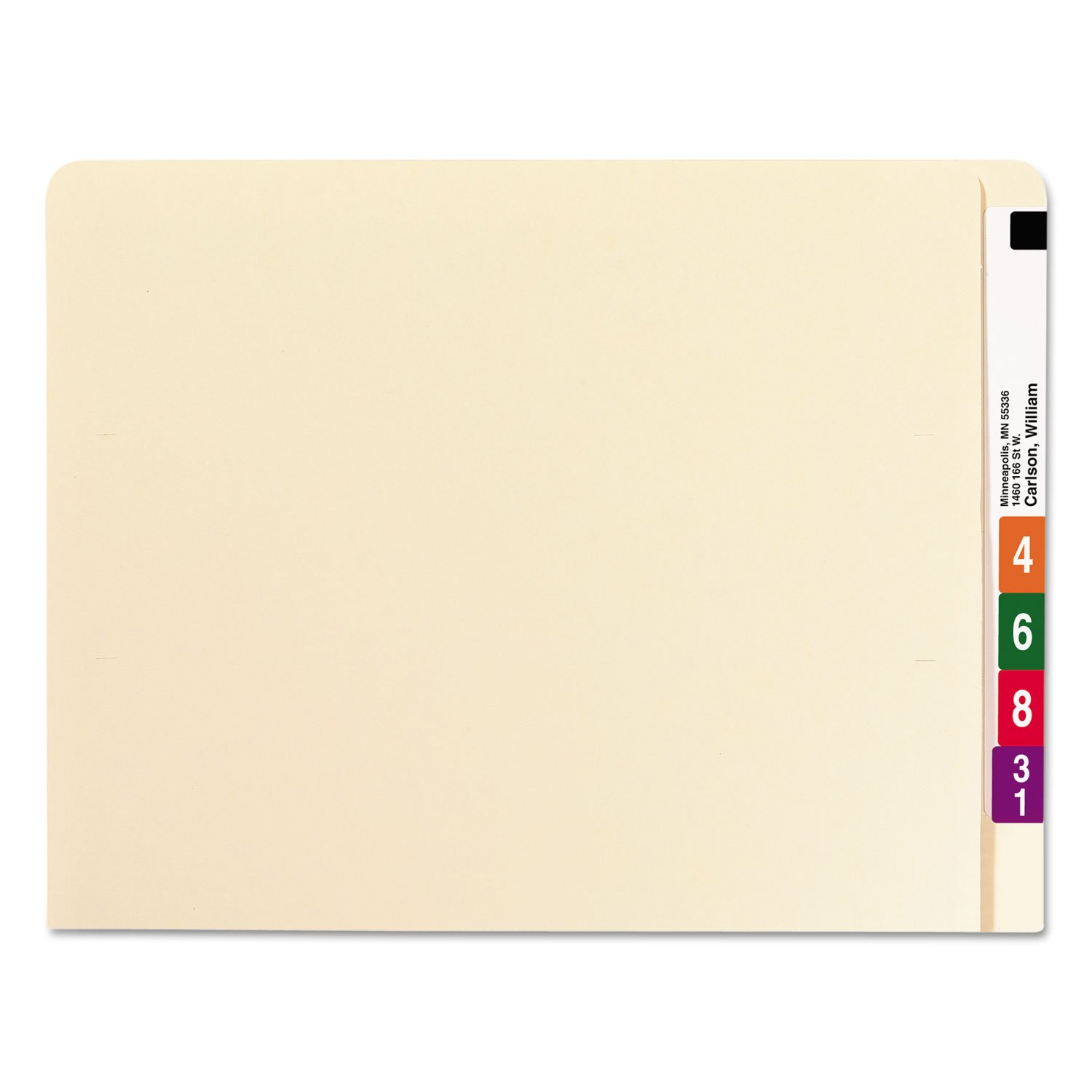 Snapklik.com : Smead End Tab File Folder, Straight-Cut Extended Tab ...