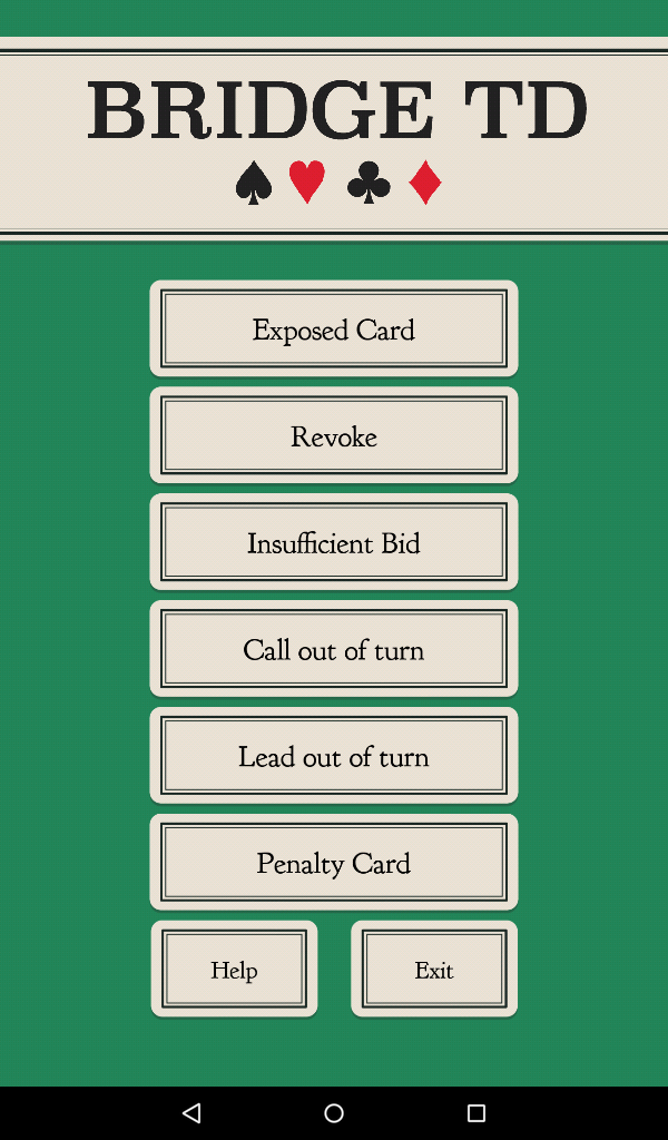 Bridge TD - A Tournament Director on your Smartphone or Tablet, for the ...