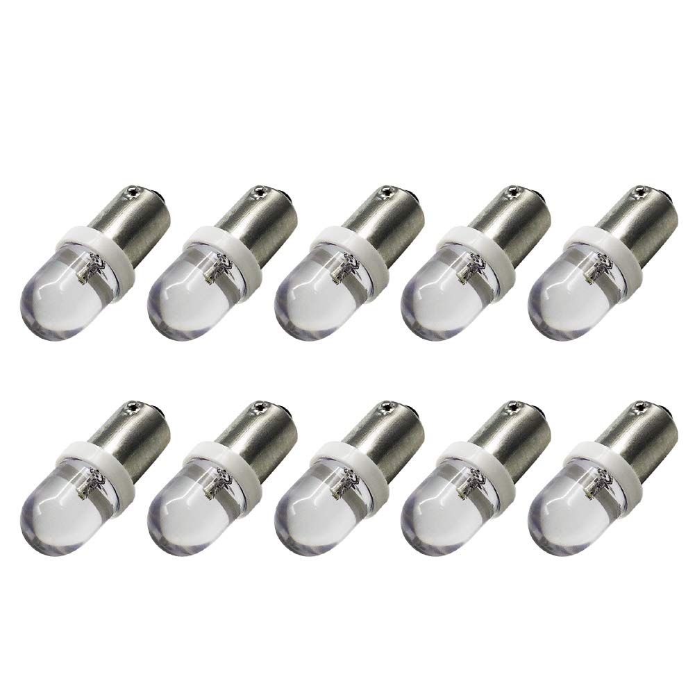 Amazon.com: Ruiandsion 10pcs BA9S LED Bulbs White 24V 1895 1891 53 57 ...