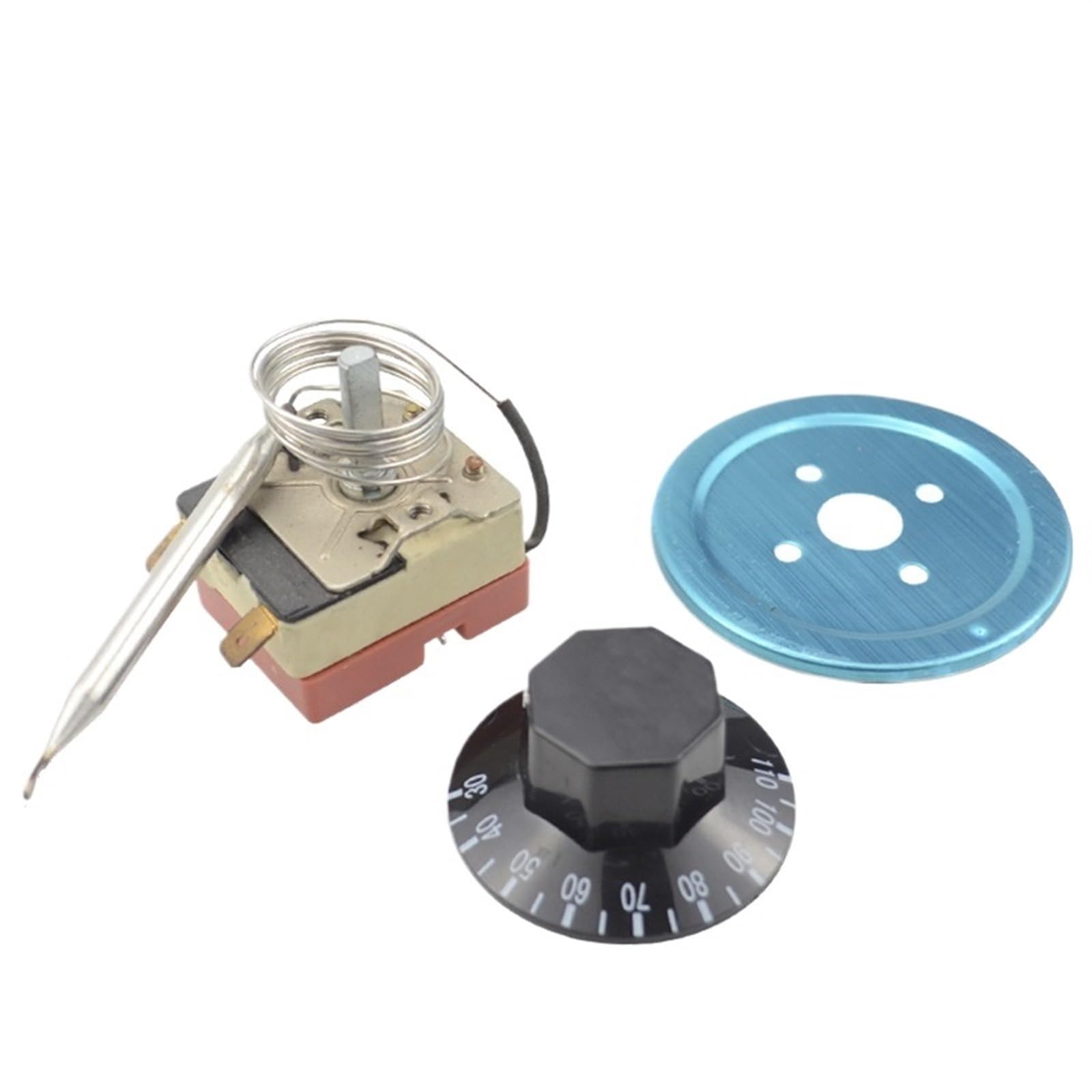 Snapklik.com : Thermostat AC220V 16A Dial Temperature Control Switch ...