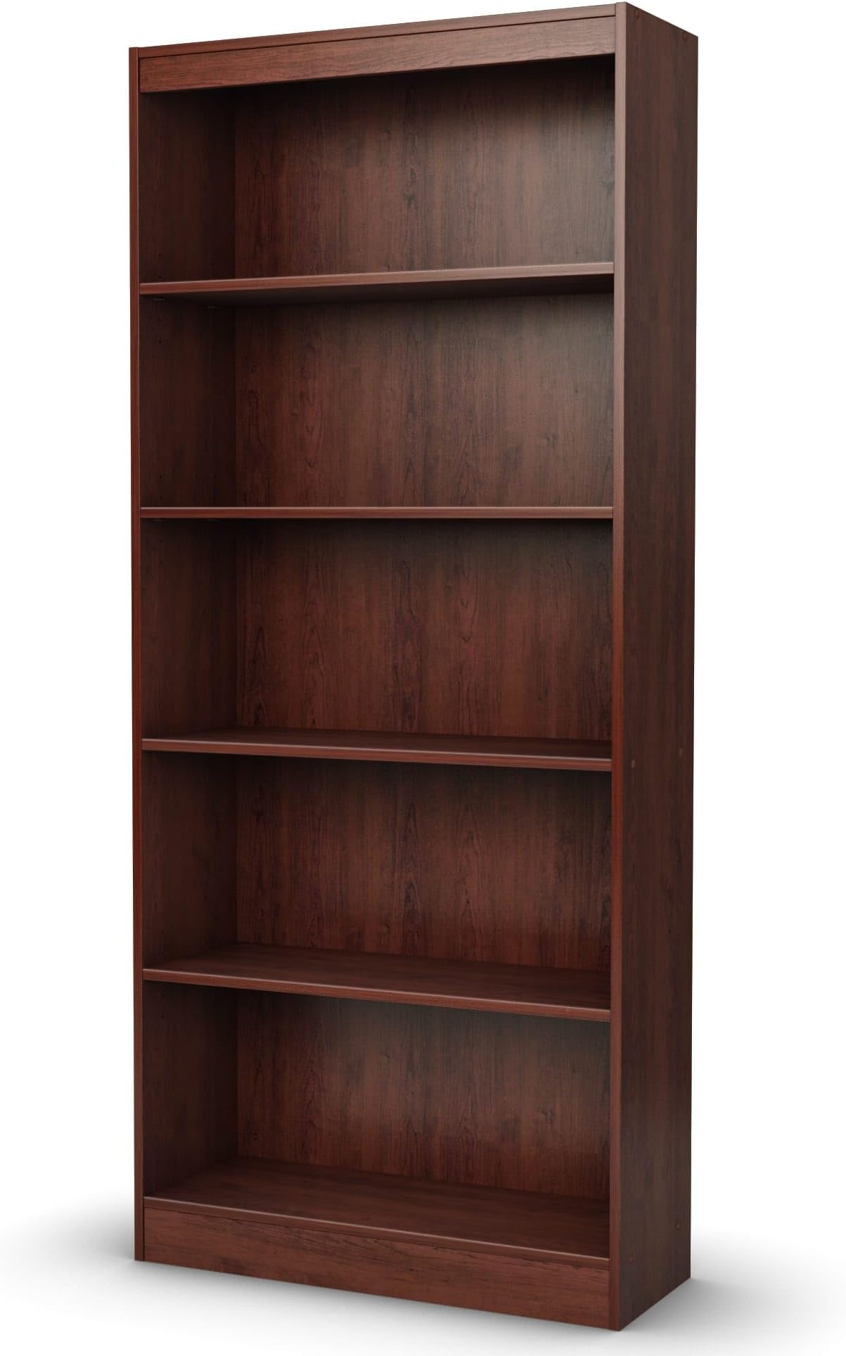 Amazon.com: Home Square Modern 2 Piece Wood Bookcase Set with 5 Shelf ...