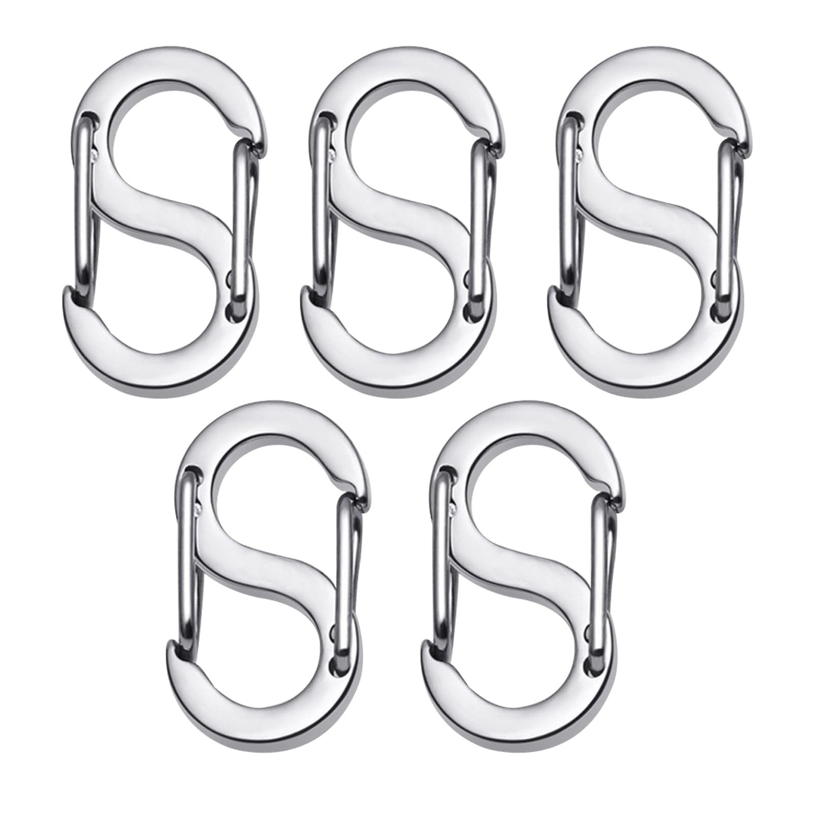5 Pcs Double Opening Shortener Clasp,Stainless Steel S Shape Necklace ...