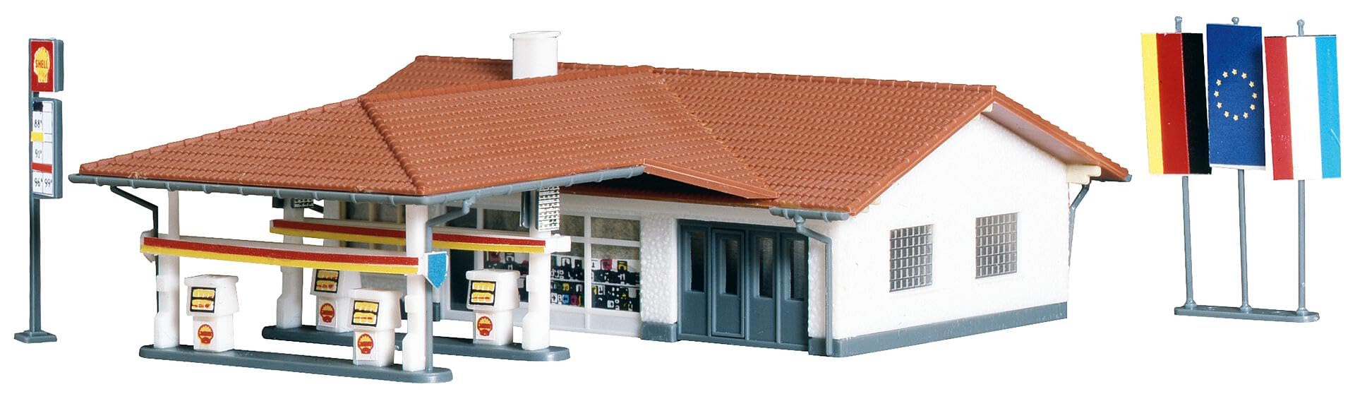 Amazon.com: Faller 232217 Service Station N Scale Building Kit : Arts ...