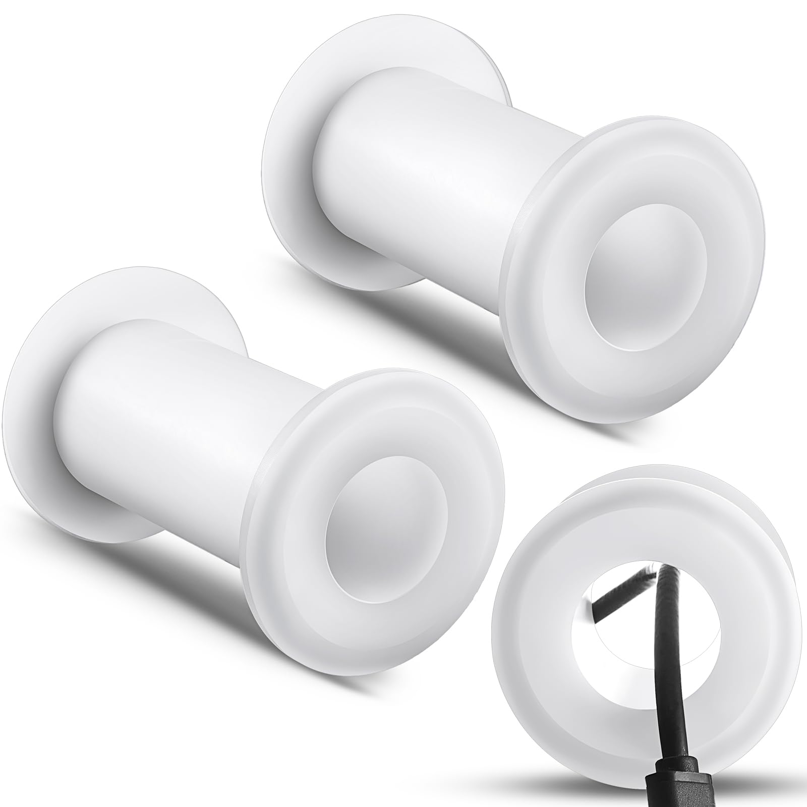 Buy Yousoontic 2 Pcs 1.20" ID Cable Pass Through Wall Port Wall Pass ...