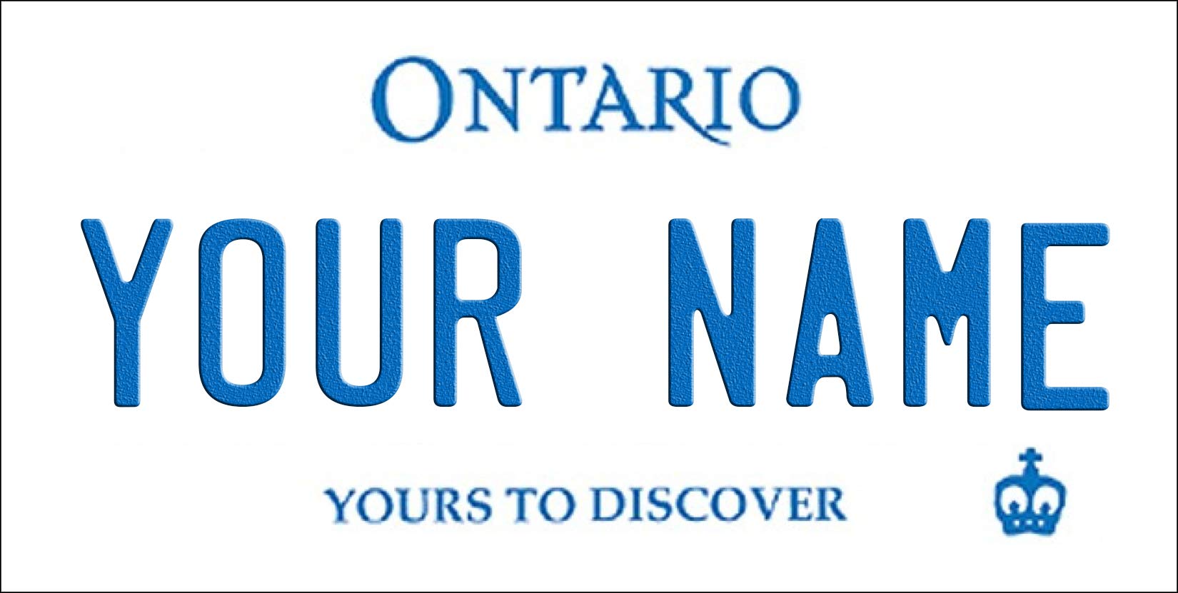 BNS Personalized Bicycle/Toy Car/Wagon/Golf Cart License Plate Tag ...
