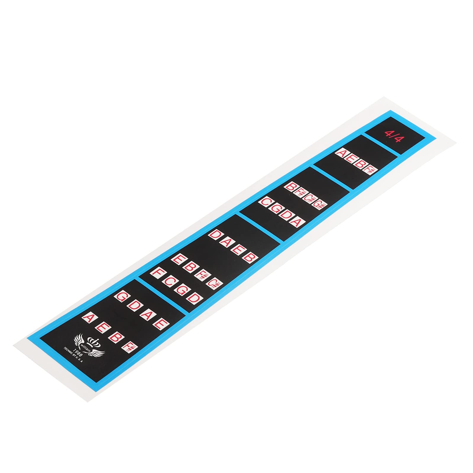 sourcing map 4/4 Violin Finger Guide Violin Fingerboard Stickers ...