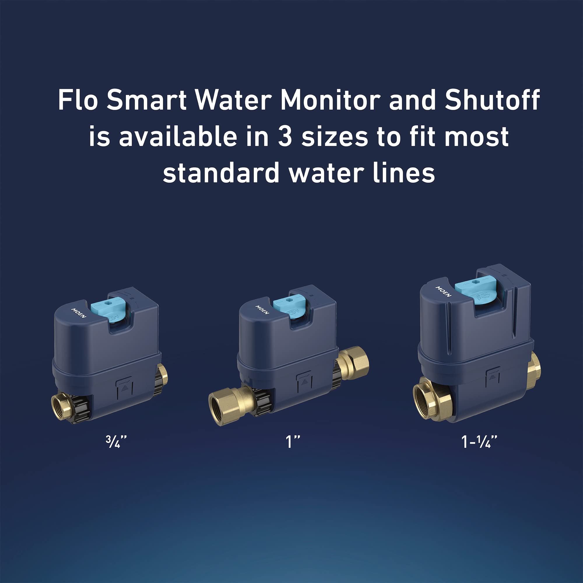 Moen 900-001 Flo Smart Water Monitor and Automatic Shutoff Sensor for 3/4-Inch Diameter Pipe