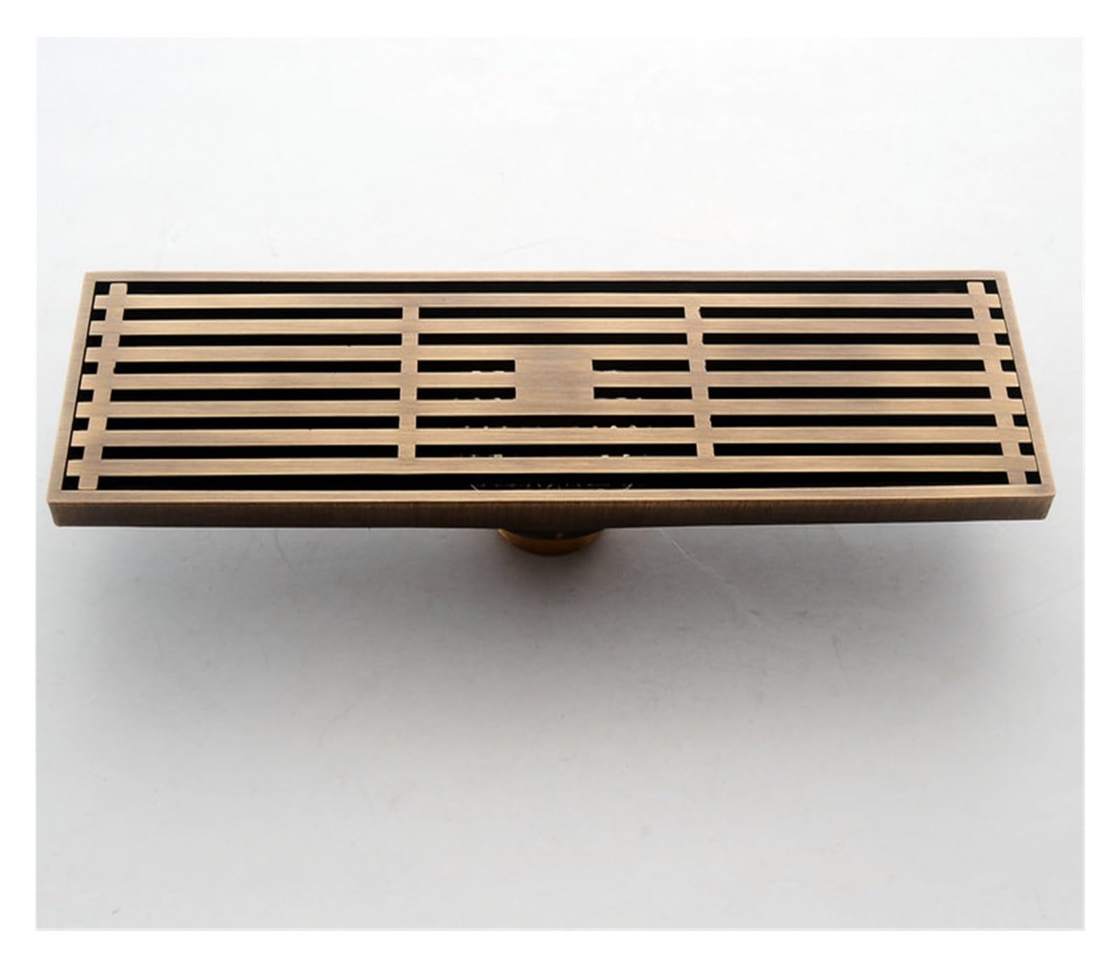 Buy Rectangle Brass Antique Brushed Carvd Drain Bathroom Drain Kitchen ...