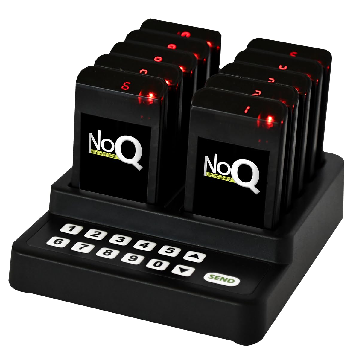 Amazon.com: JTECH NoQ Guest Paging System - 10 Pagers : Office Products