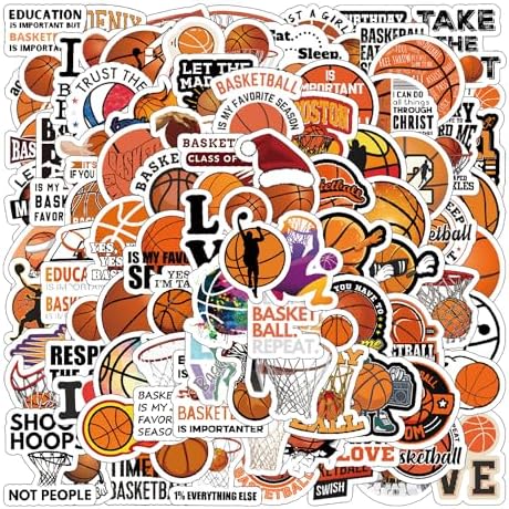 Amazon.com: Basketball Stickers, Love Basketball Stickers for Kids ...