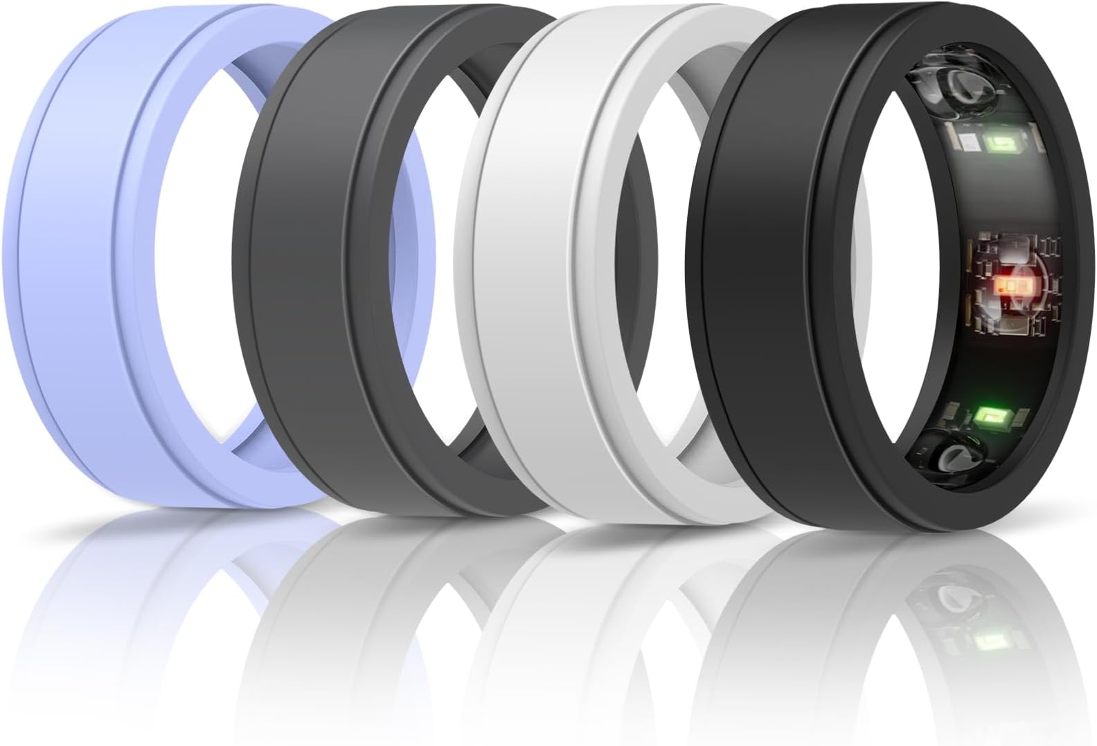 Amazon.com: Oura Ring 4 - Brushed Silver - Size 14 - Smart Ring - Size ...