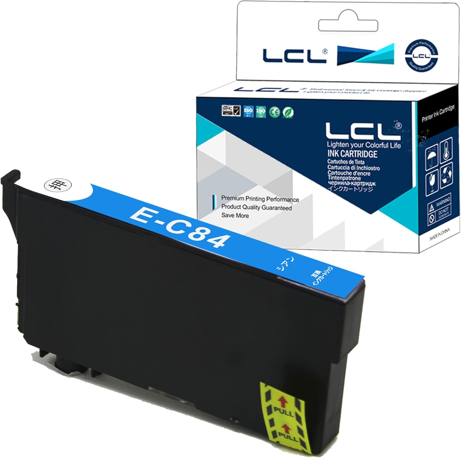 Amazon.co.jp: LCL EPSON用 エプソン用 ICC84 ICC83 互換インクカートリッジ 增量 (1パック シアン) 残量表示付き 対応機種:PX-M781F/PX ...