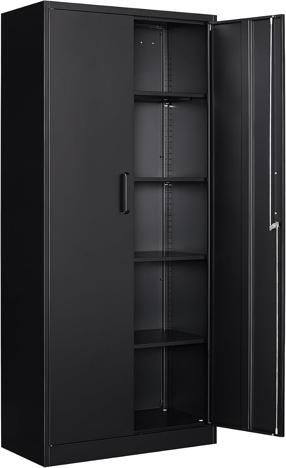 Sightlife Metal Garage Storage Cabinet with 2 Doors Lock Steel Tool ...