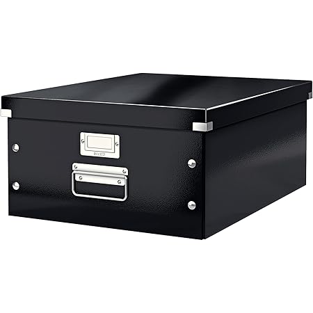 Leitz A3 Storage Box, Click and Store Range 60450095 - Large, Black ...