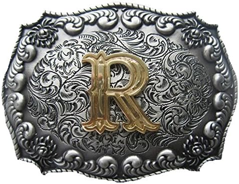 Amazon.com: Urban Backwoods Western Letter R Belt Buckle : Clothing ...