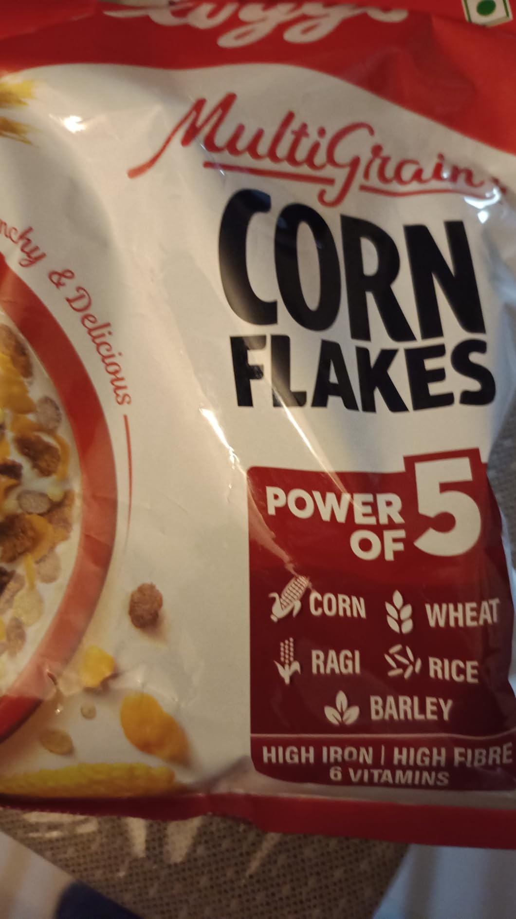 Kellogg's Multigrain plus Corn Flakes 450 G | Power of 5 Grains | 6 ...