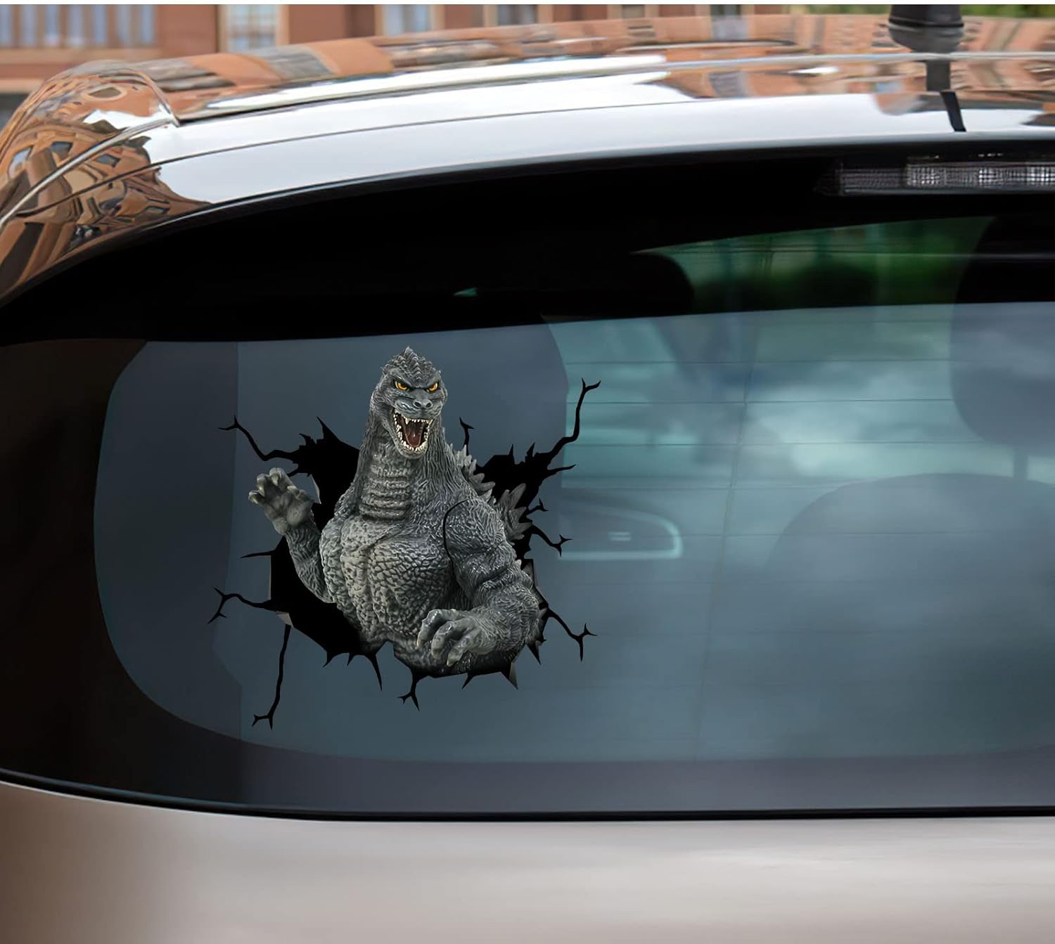 Buy Camellia Print Godzilla Car Decals Godzilla Sticker Funny Face ...