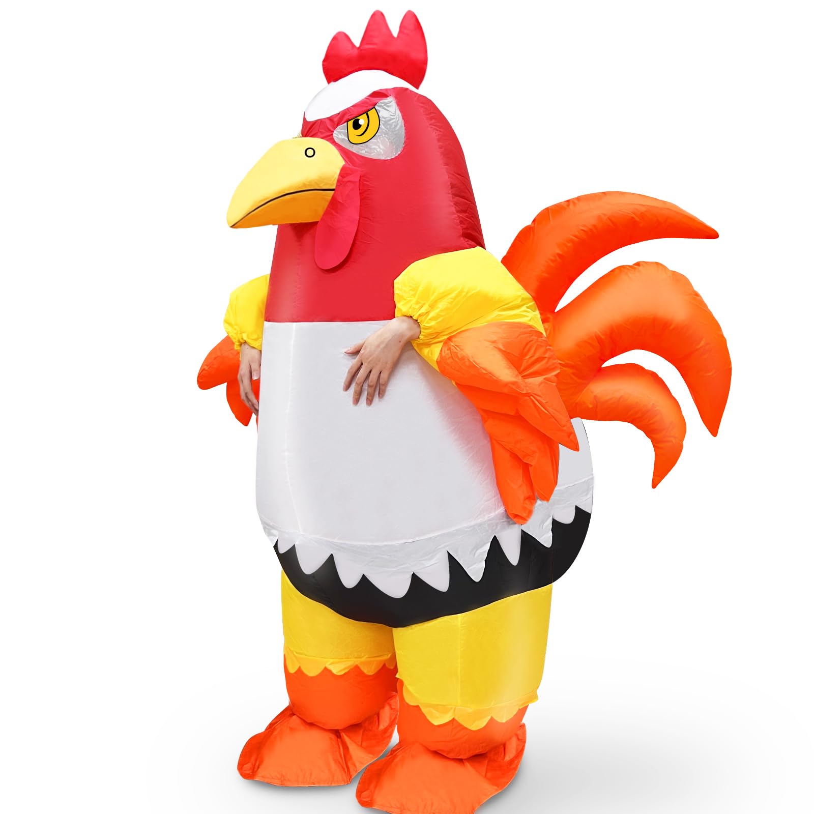 Amazon.com: Halloween Chicken Inflatable Costume Adult Funny Full Body ...