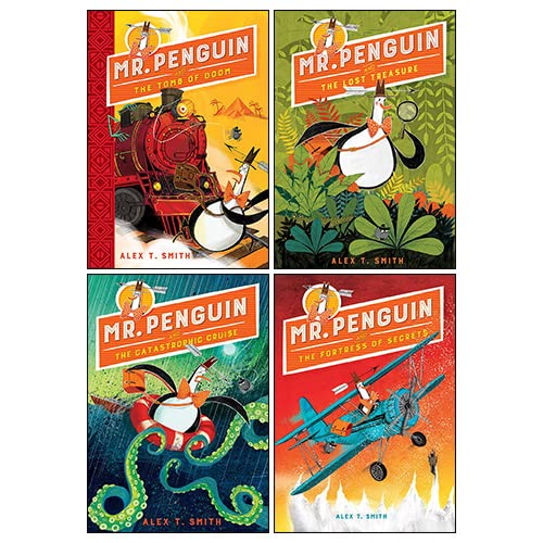 Alex T. Smith 4 Books Collection Set (Mr. Penguin and the Catastrophic ...