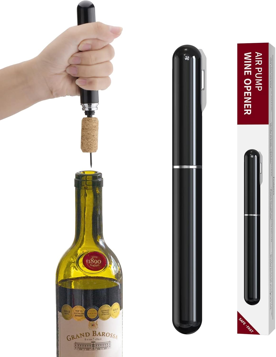 Amazon.com: 2-in-1 Air Pressure Wine Opener with Foil Cutter Wine ...