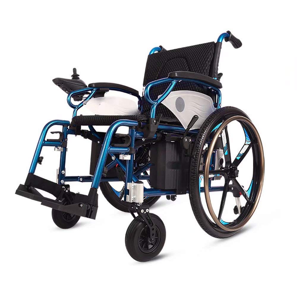 Buy GUOOK Electric Wheelchair, Foldable Lightweight Portable Smart ...